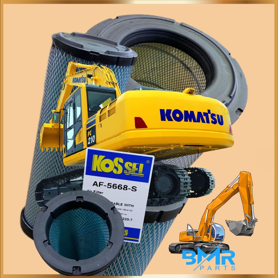 600-185-4100 KOMATSU Фильтр воздушный в сборе (комплект AF-5668-S) для ...