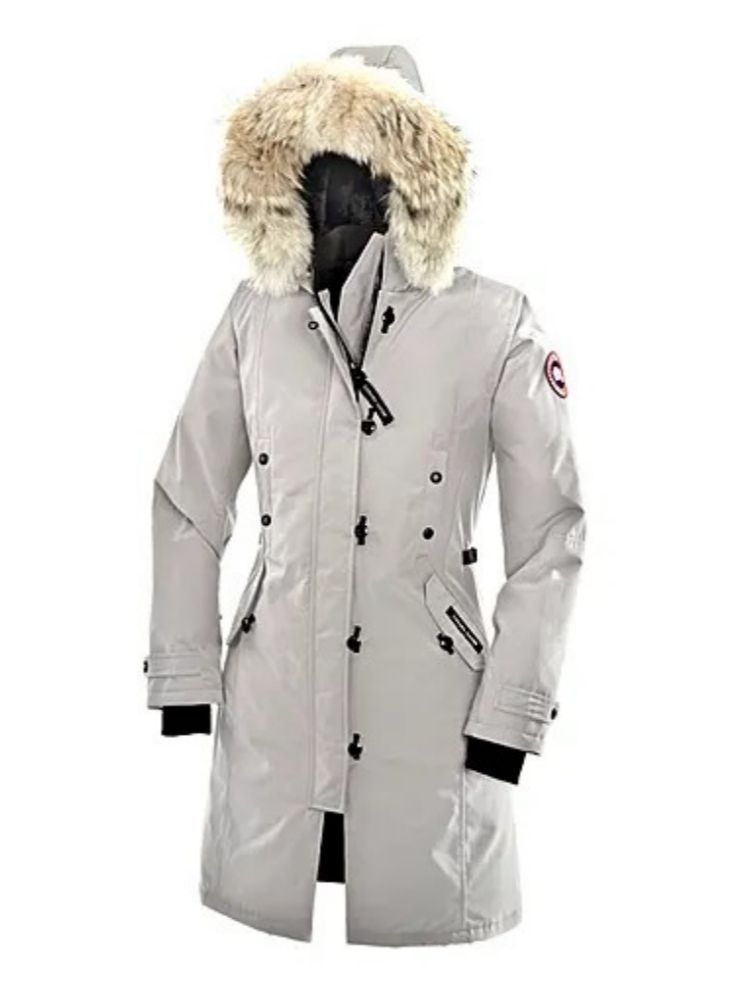 Парка Женский CANADA GOOSE Значки теплый белый Полиэфирное волокно ...
