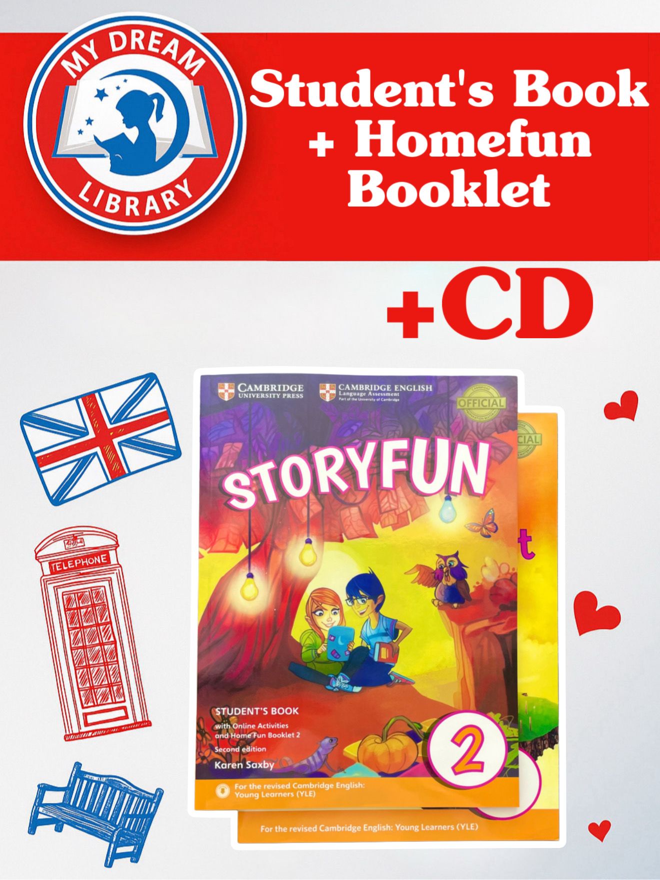 Storyfun 2 Student's Book + Homefun Booklet 2+ CD (2nd Edition) купить ...