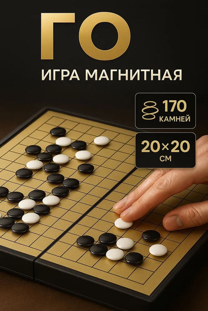 Игра го настольная магнитная 20х20 см купить на OZON по низкой цене ...