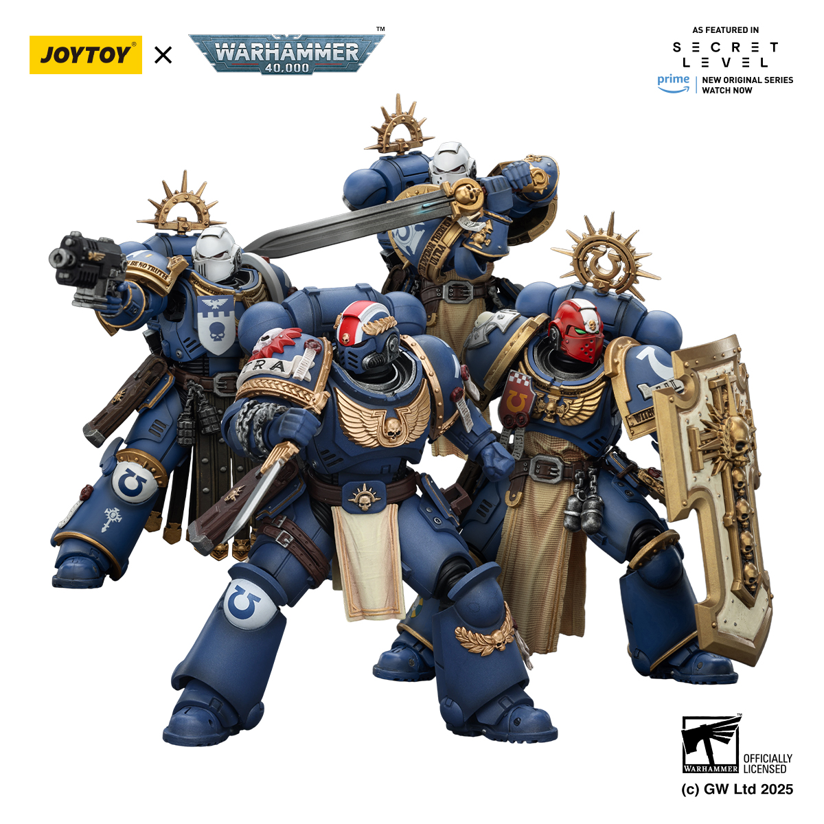 Подвижная фигурка JOYTOY Warhammer 40K 1/18 Action Figures Ultramarines ...