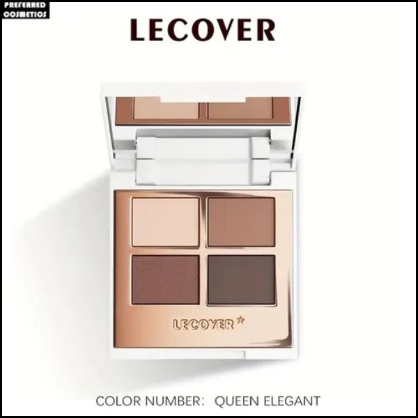 Палитра теней для век Lecover QUEEN ELEGANT с четырьмя оттенками, от ...