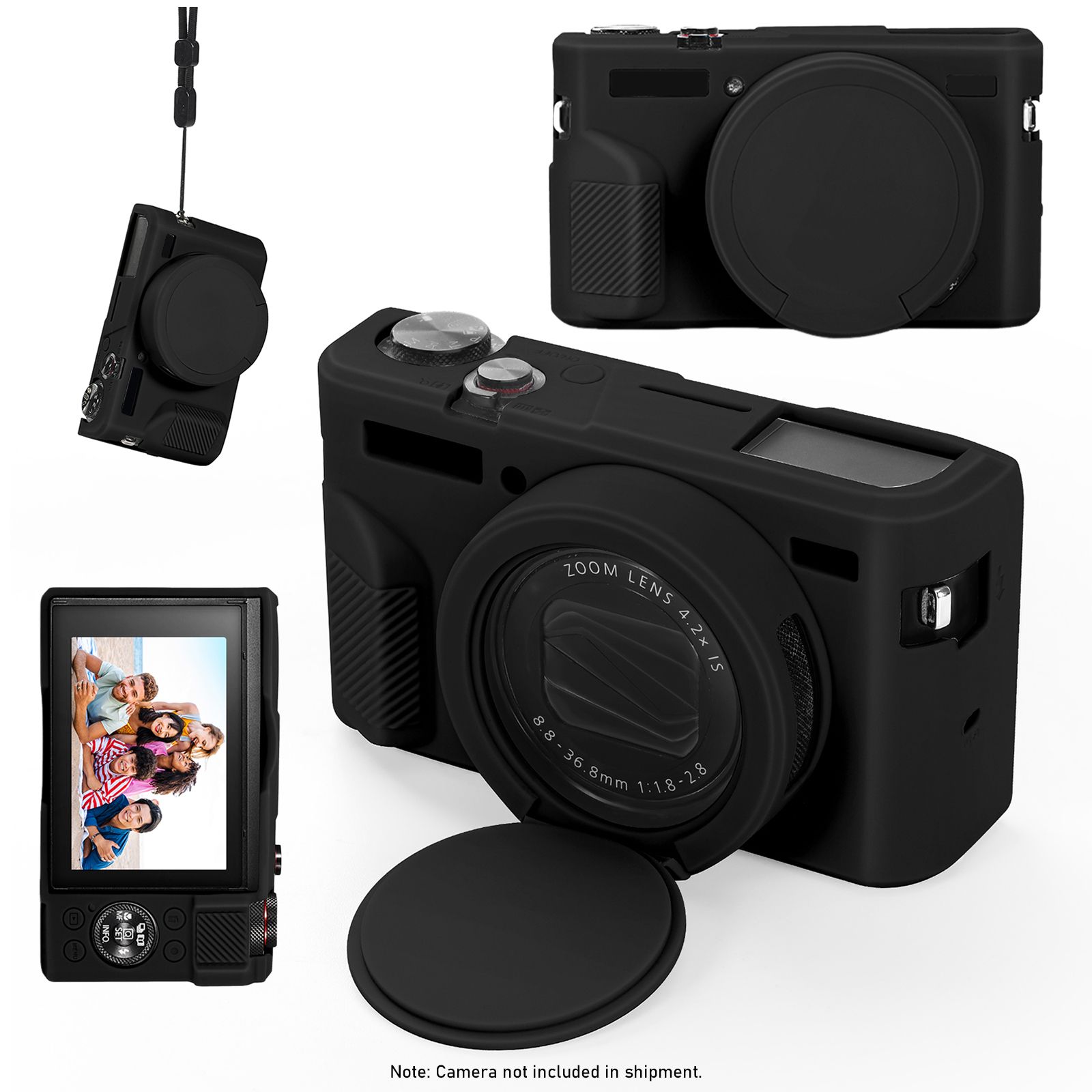 Силиконовый чехол для цифровой камеры Canon PowerShot G7X Mark II ...