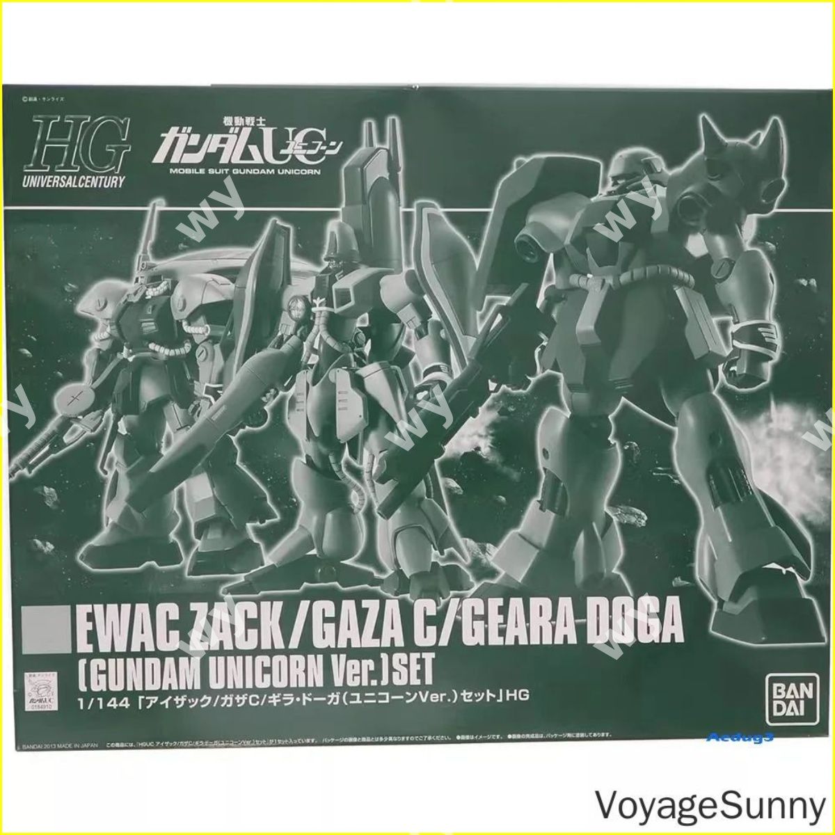 Эксклюзивный набор моделей Bandai HG 1/144 EWAC ZACK GAZA C и GEARA ...