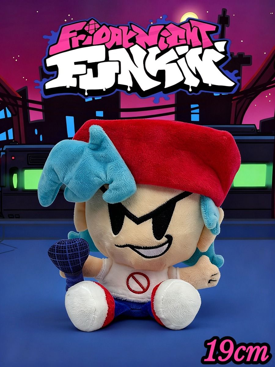 Мягкая Игрушка friday night funkin Boyfriend 19cm/FNF Plush toys купить ...