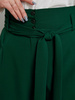 Брюки Женский SPARADA палаццо зеленый Смесовая ткань Повседневный, размер 56 Пуговицы, Молния А ...