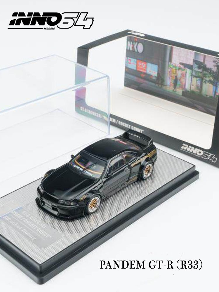 Машинка INNO 1:64 Rocket Bunny PANDEM Nissan GTR R33 BCNR33 Alloy Car ...