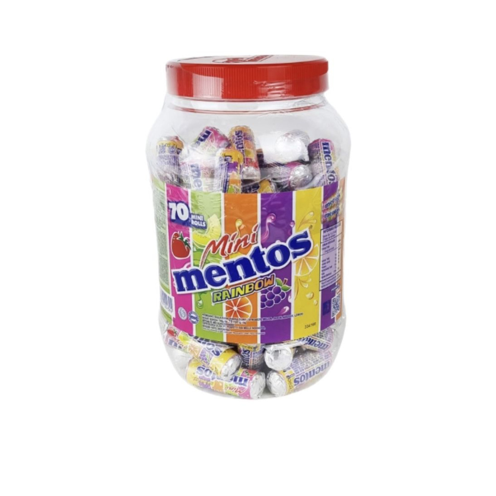 Конфеты жевательные Mentos Roll Mini Rainbow, 700 г - купить с ...