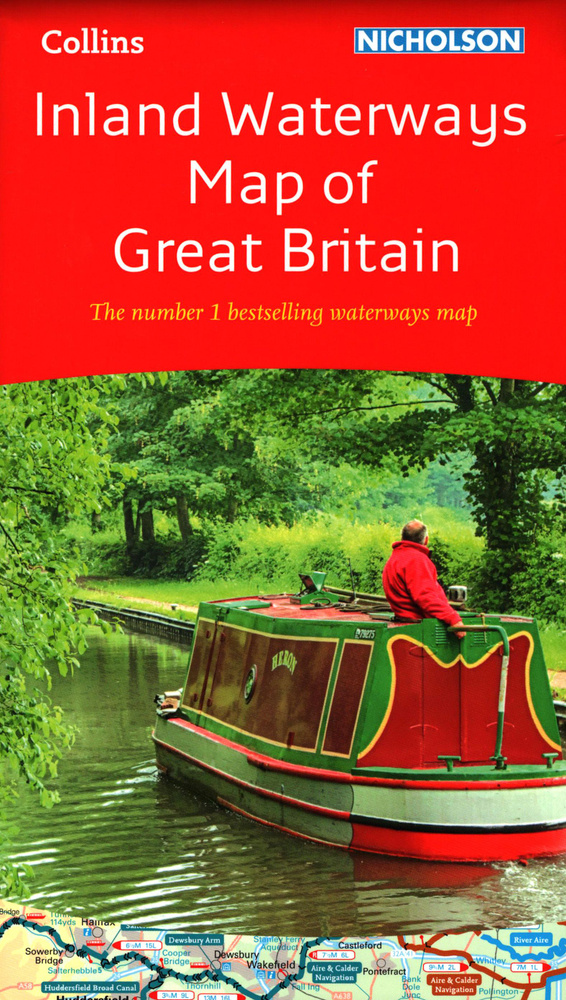 Inland Waterways Map of Great Britain - купить с доставкой по выгодным ...