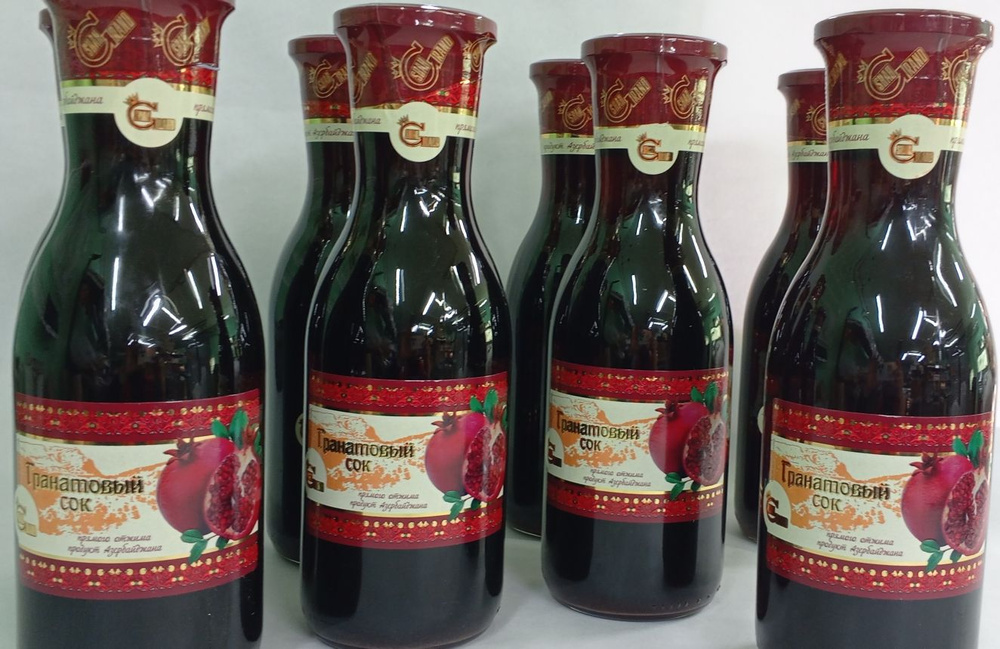 Гранатовый Сок SHAH GRAND 8 по 1л Азербайджанский продукт прямого ...