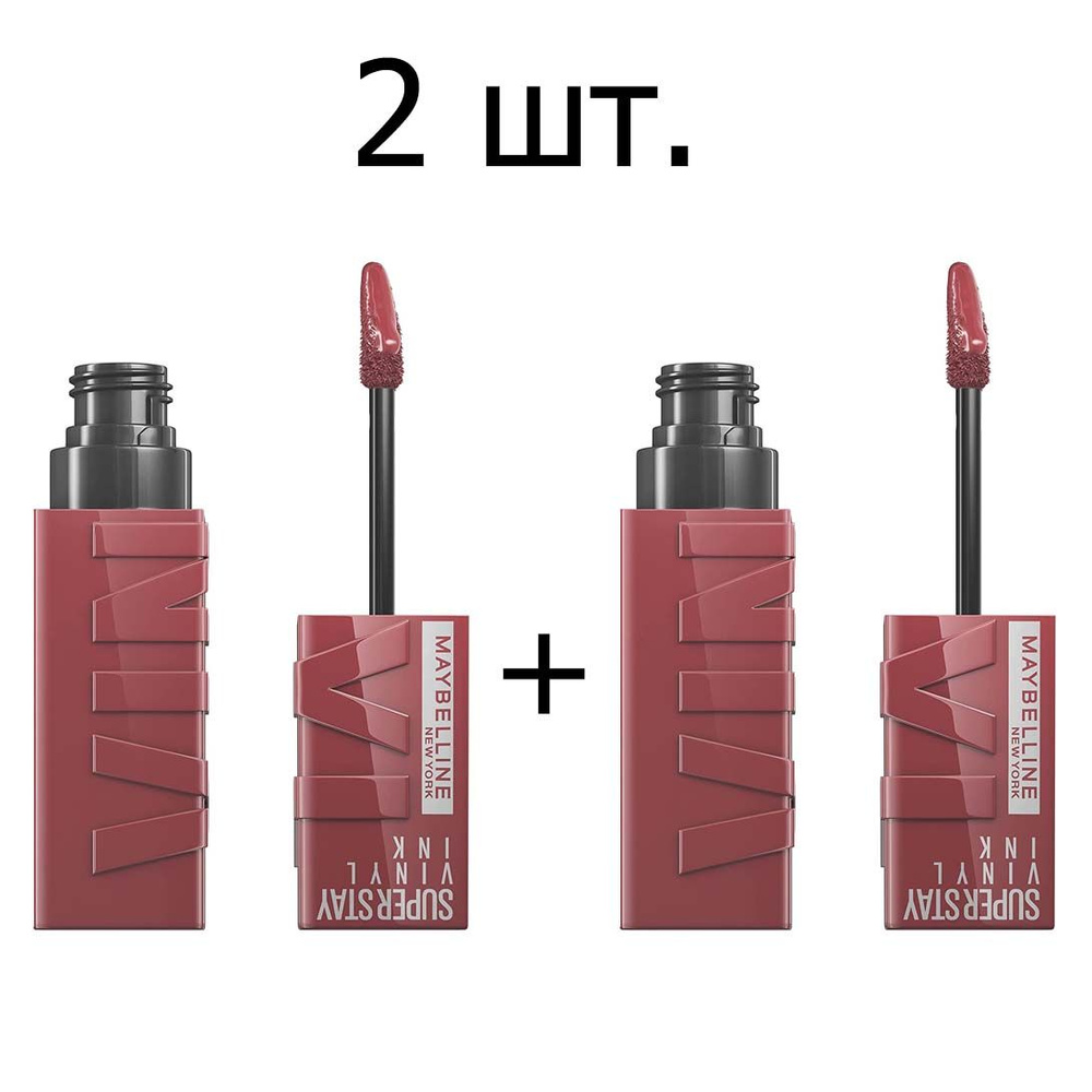 Maybelline New York Помада для губ Super Stay Vinyl Ink, 40 Witty ...