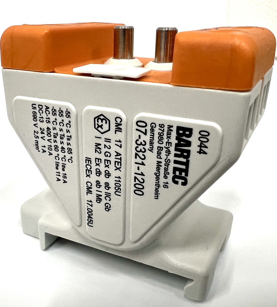 Модуль переключения BARTEC COMEX с клеммами для крепления на DIN-рейку, тип 07-3321-1200 ...