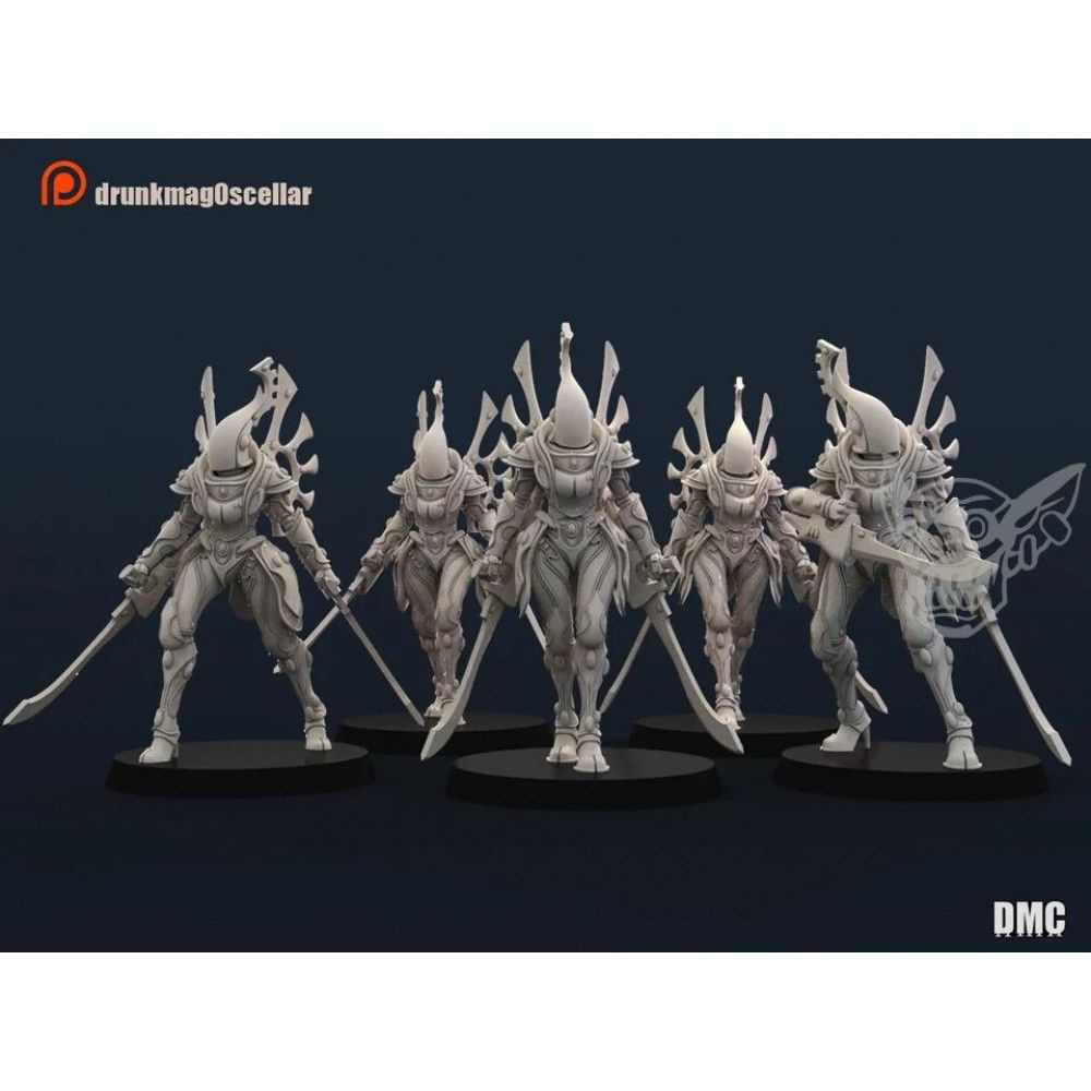 Миниатюра Warhammer 40000. Aeldari. Призрачные клинки / Wraithblades ...