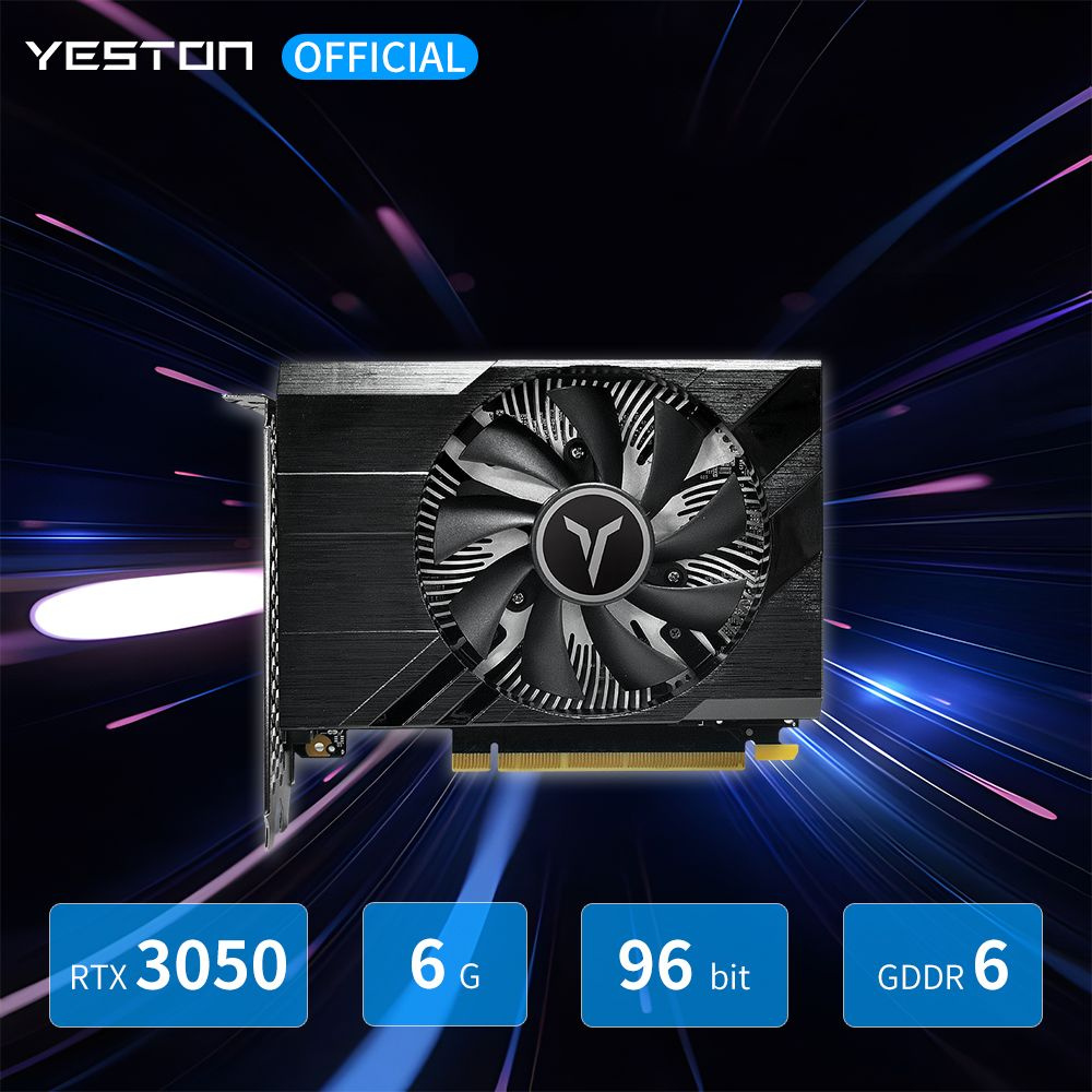 Видеокарта YESTON GeForce RTX 3050, 6 ГБ GDDR6 - купить по низким ценам ...