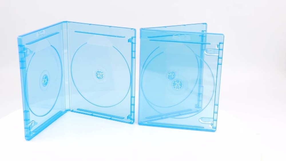 Коробка, бокс, кейс 2 шт. box для 1-3 BD / Blu-Ray дисков, полипропилен, удлиненный штырь на 1,2 ...