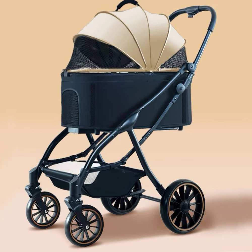 (С дождевиком) Коляска прогулочная для собак и кошек, для мелких и ...