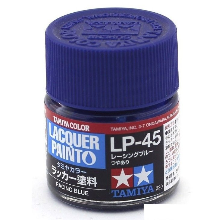 LP-45 Racing Blue (Гоночный Синий) краска лаковая, 10 мл. Tamiya 82145 ...