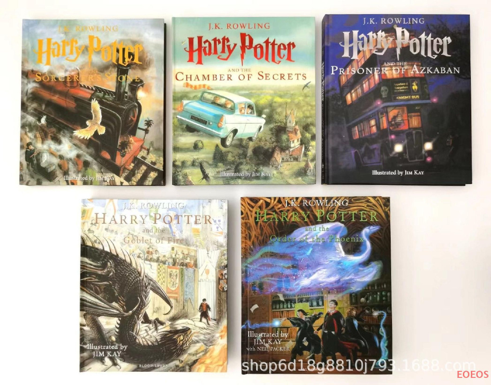 Комплект из 5 книг на английском языке про Гарри Поттера с ...
