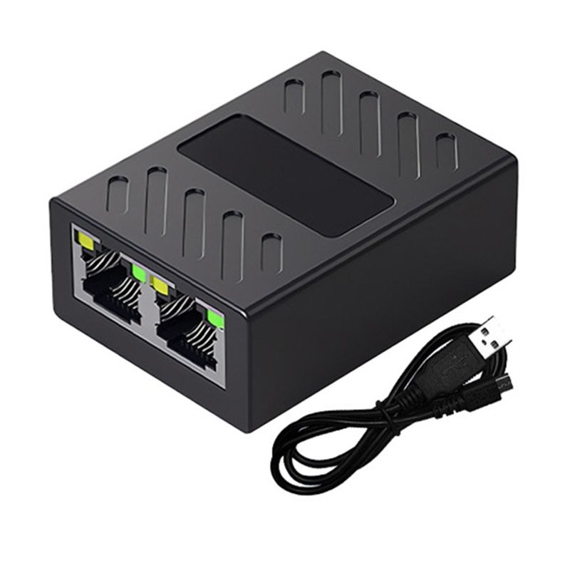 Сетевой разветвитель Rj45 комплект из 1 х штук для интернет кабеля Cat6