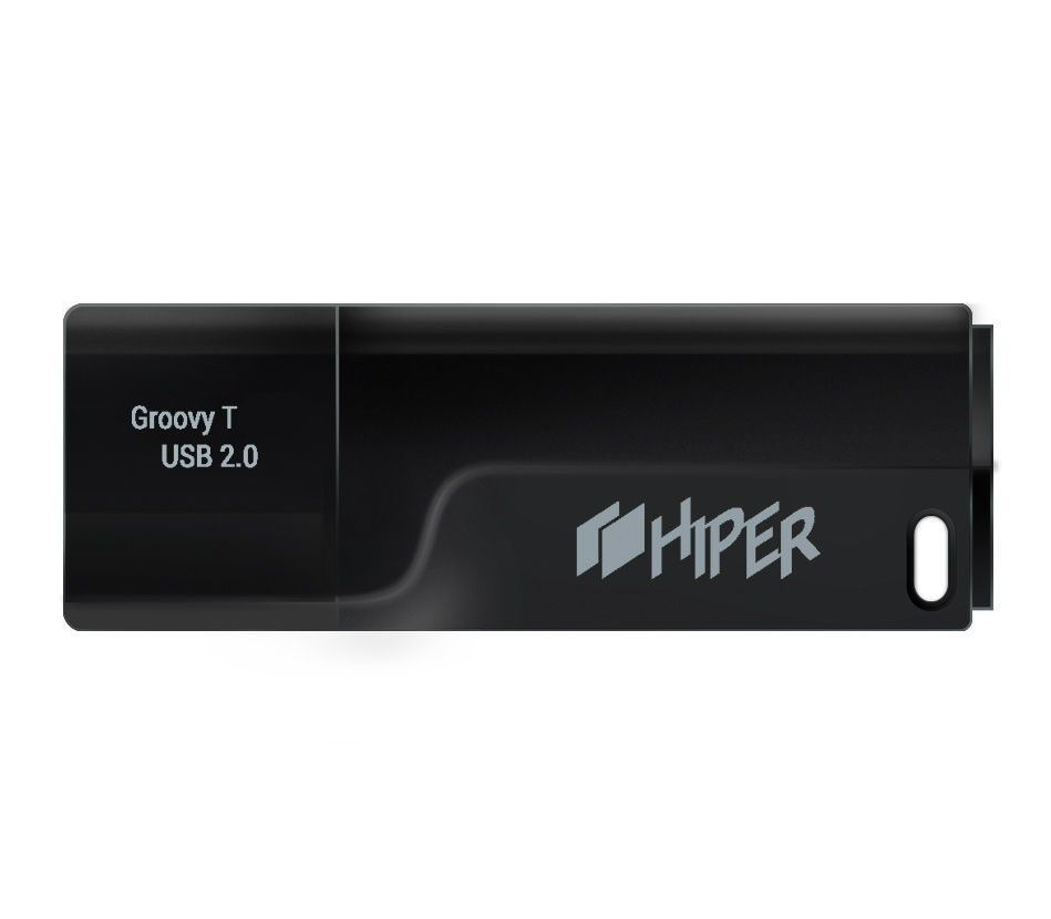 USB-флеш-накопитель HIPER Накопитель USB2 Flash 16GB Groovy T, черный ...