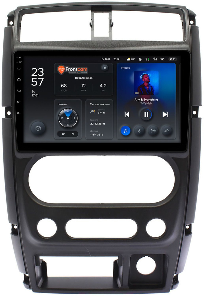 Штатное головное устройство Suzuki Jimny III 2005-2019 Teyes X1 WIFI 2/32 9 дюймов RM-9-357 на ...