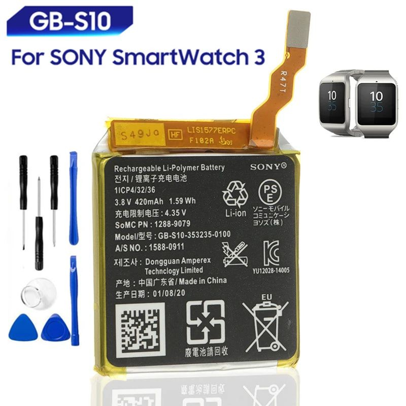 Оригинальная замена SWR50 для смарт-часов SONY 3 SW3 SWR50 3SAS ...