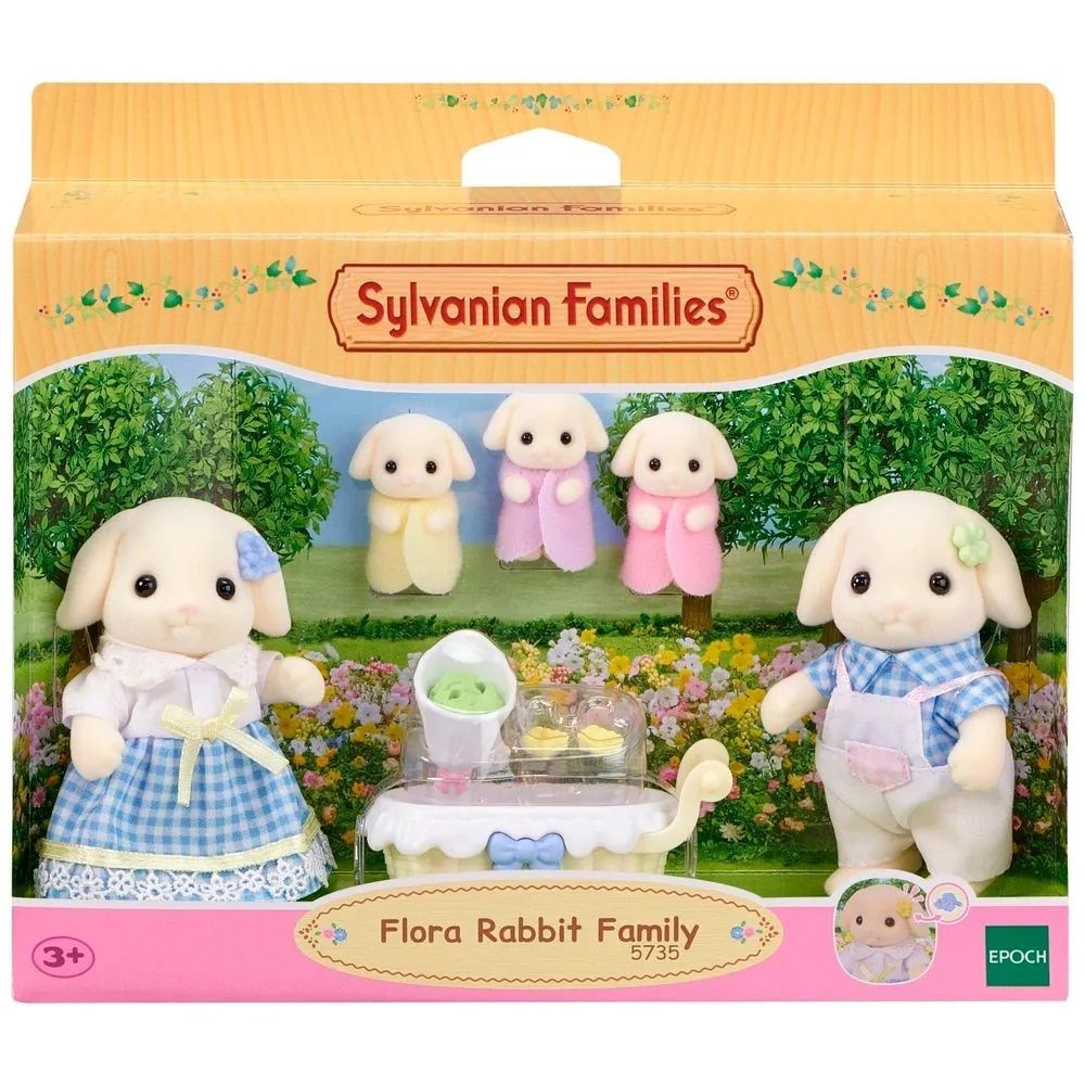 Sylvanian Families Набор Семья Цветочных кроликов 5735 с 3 лет - купить ...