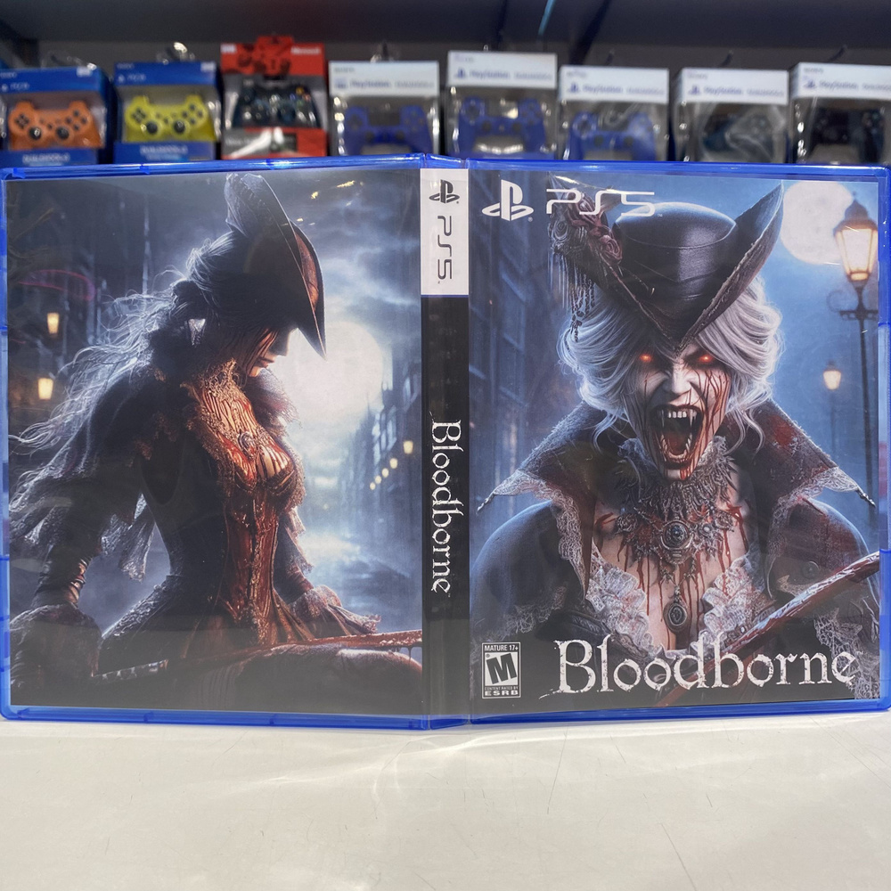 Игра "Bloodborne" PS5 - Кастомная обложка для диска - купить с ...