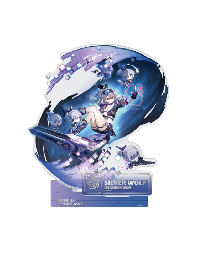 Акриловая фигурка Genshin Impact Character Standee Nihility Silver Wolf ...