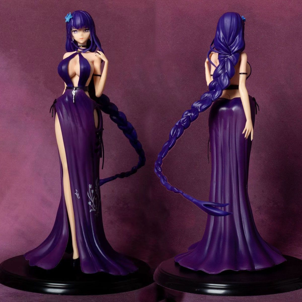 Фигурка Аниме Сексуальная Девушка Genshin Impact Фигурка 18+ Raiden Shogun Figure 30cm-пакет ...