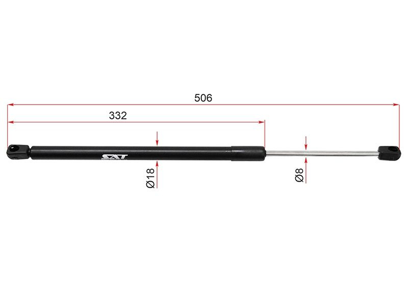 Амортизатор крышки багажника AUDI A5 S5 2007- (SPORTBACK) - SAT арт. ST ...