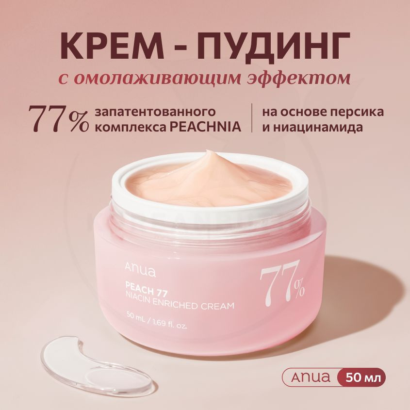 Крем для лица с экстрактом персика и ниацинамидом ANA Peach 77 Niacin ...