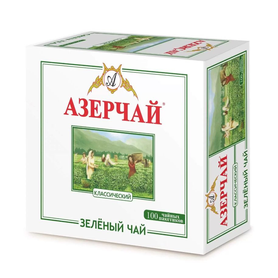 Чай зеленый Азерчай 100 пакетиков купить с доставкой по выгодным
