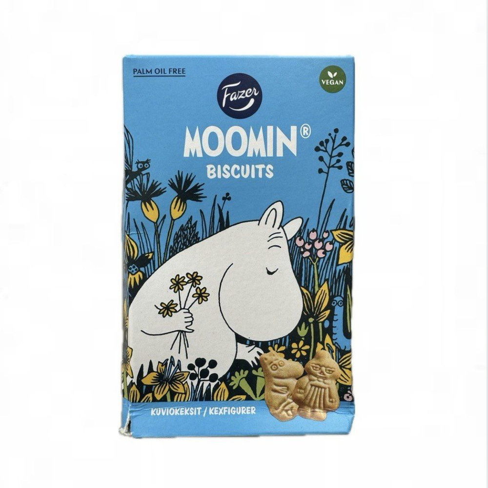 Печенье бисквитное Fazer Moomin Biscuits, Муми-тролль (Помятая коробка), 175 г (Финляндия ...
