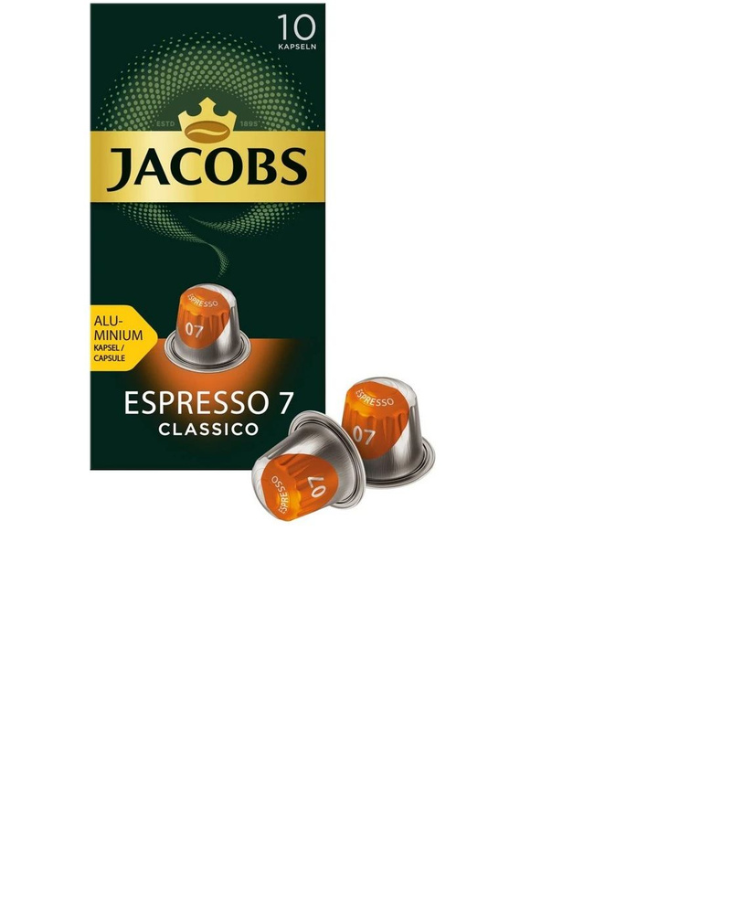 Кофе в алюминиевых капсулах JACOBS "Espresso 7 Classico" 4 уп.* 10 ...