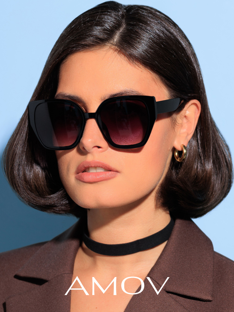AMOV Очки солнцезащитные женские 2025 купить на OZON по низкой цене ...