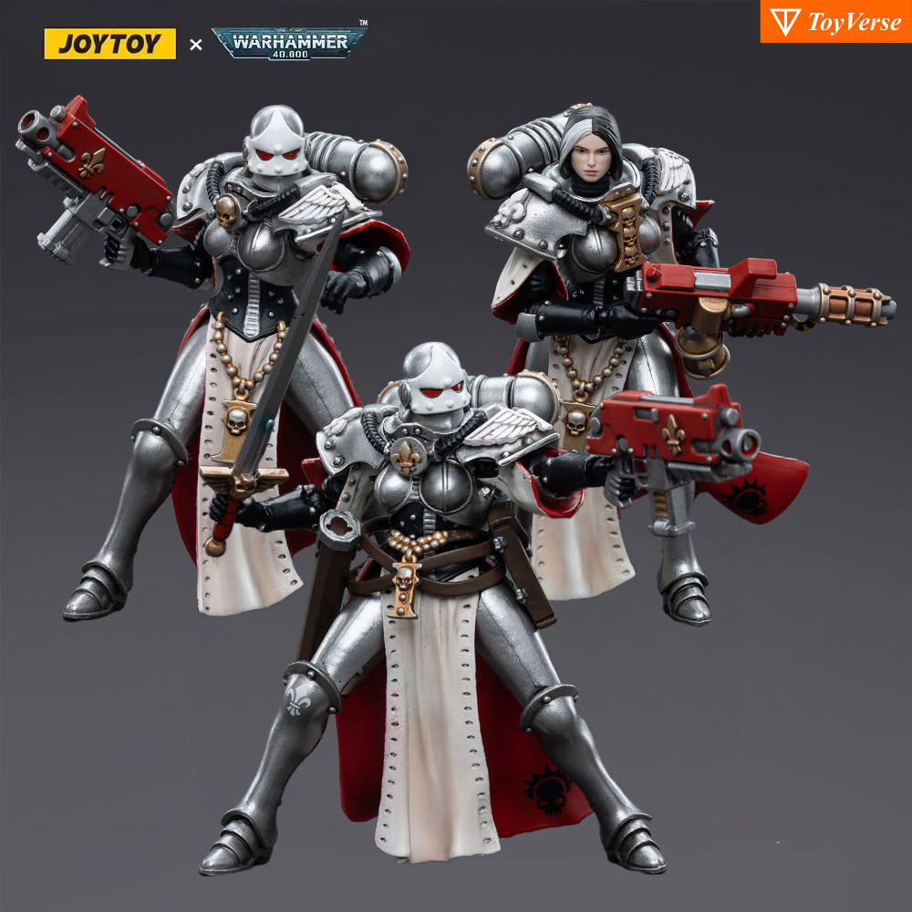 Подвижная фигурка JOYTOY 1/18 Warhammer 40000 Adepta Sororitas Battle ...