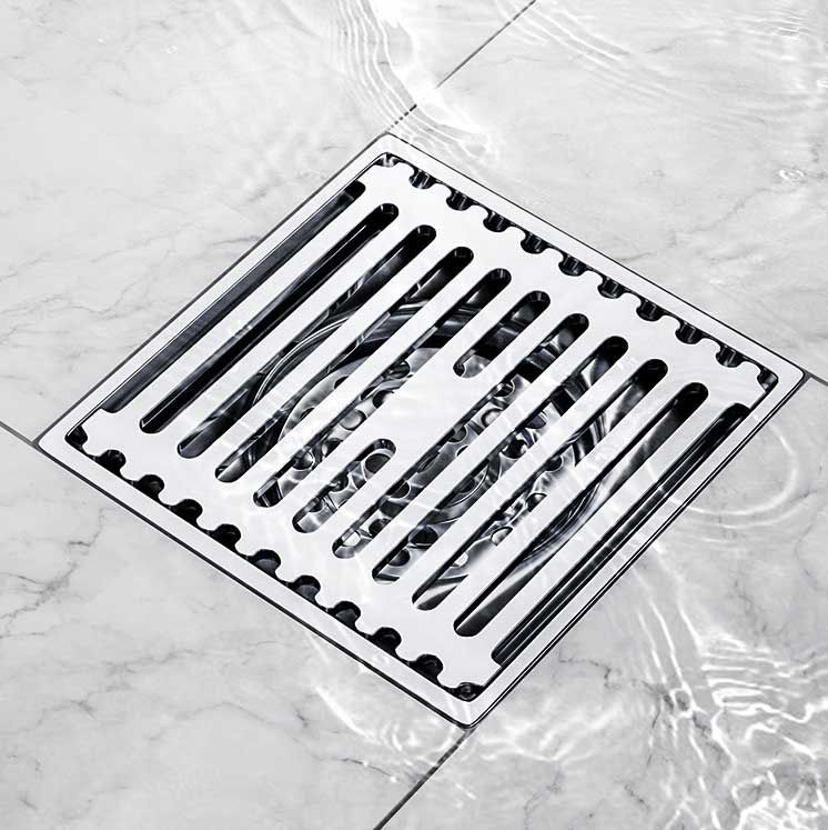 трап для душа под плитку 100 мм 100 мм с вертикальным выходом ...