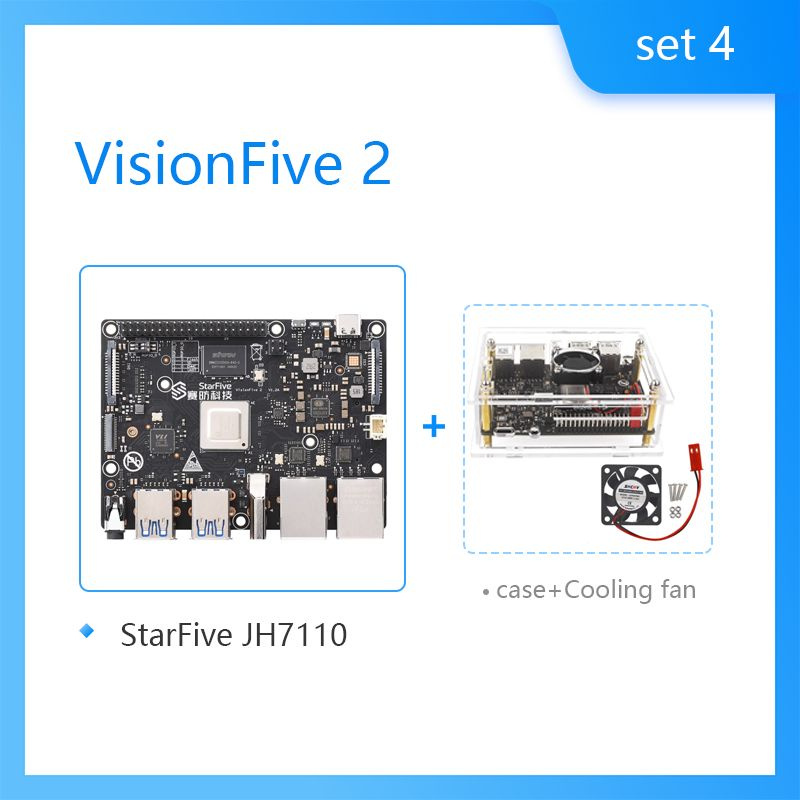 Интерактивная игрушка VisionFive2 RISC-V AI, StarFive JH7110 с интегрированным 3D GPU VisionFive ...
