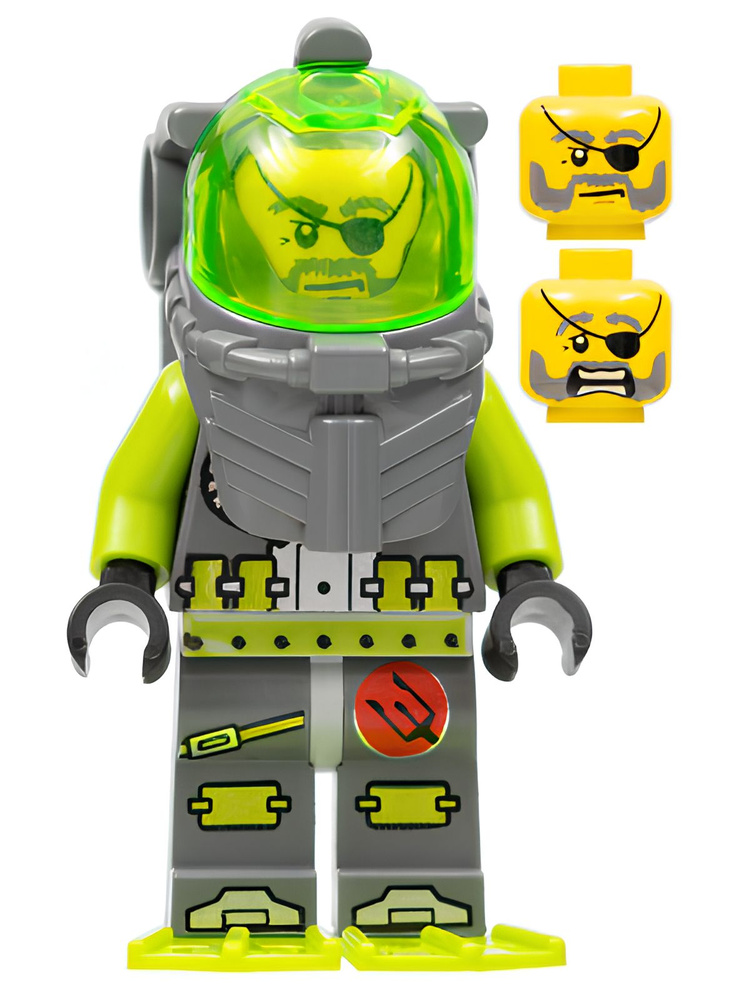 Минифигурка Lego Atlantis Diver 3 - Ace Speedman atl005 U - купить с ...