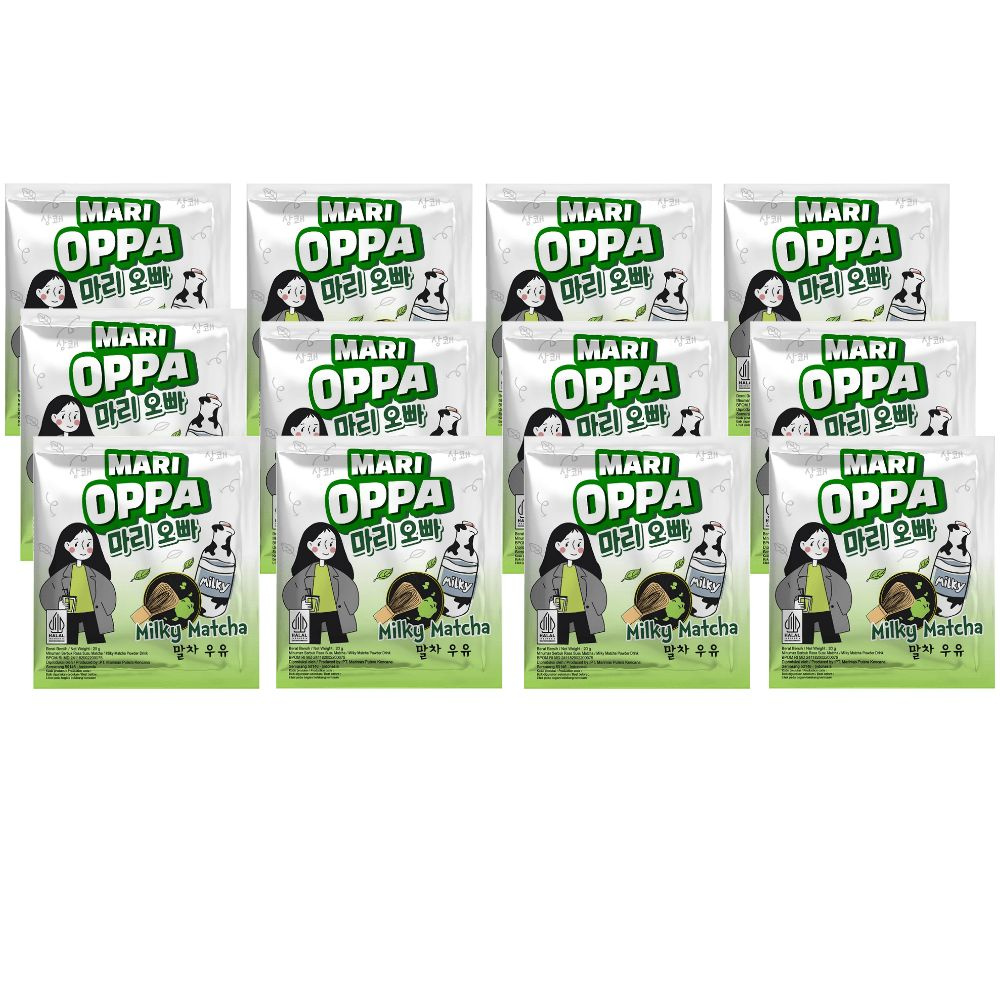 Растворимый Напиток Mari Oppa Матча для Молочных Коктейлей Набор 12шт ...