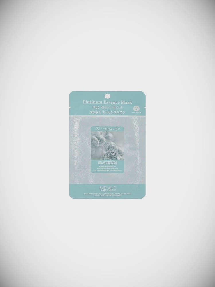Маска тканевая для лица / Mijin Care, Facial mask with Platinum / 23мл ...