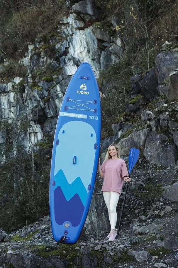 Сапборд Fjord Milford Sound 10.8х34х6 (325x86x15 см) семейный двухслойный / доска для плавания ...