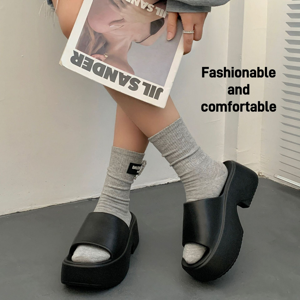 Шлепанцы Женский MOOCIE, размер 36 EVA Круглый нос, Толстая подошва Без застёжки Лето купить c ...