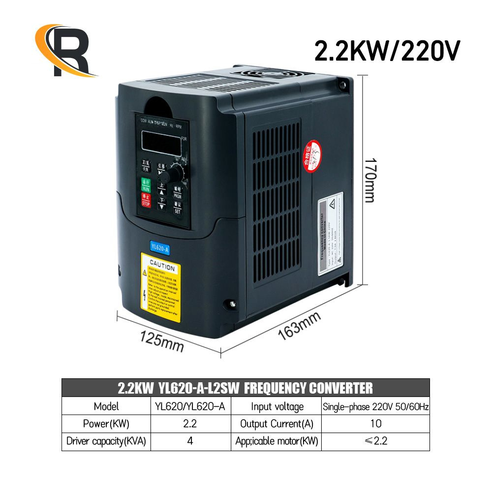 Частотный преобразователь, YL-2.2kw 220V инвертор купить на OZON по низкой цене (2147063187)