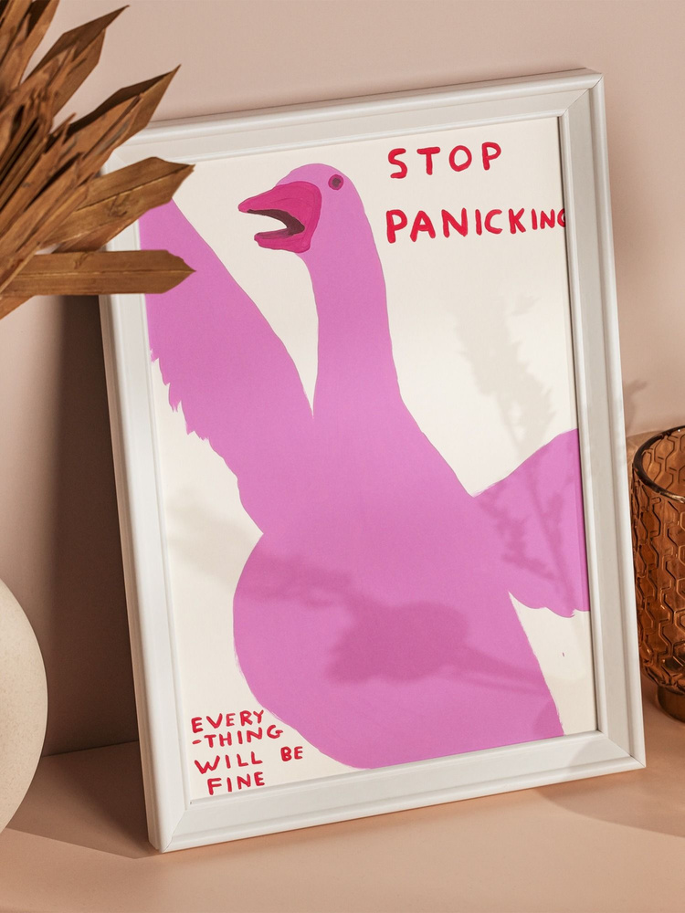 Постер Постермания Абстракция, Животные Stop Panicking - Перестань ...