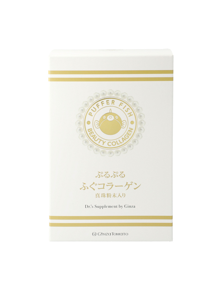 GINZA TOMATO Коллаген Puffer Fish Beauty Collagen рыбы фугу с жемчугом ...