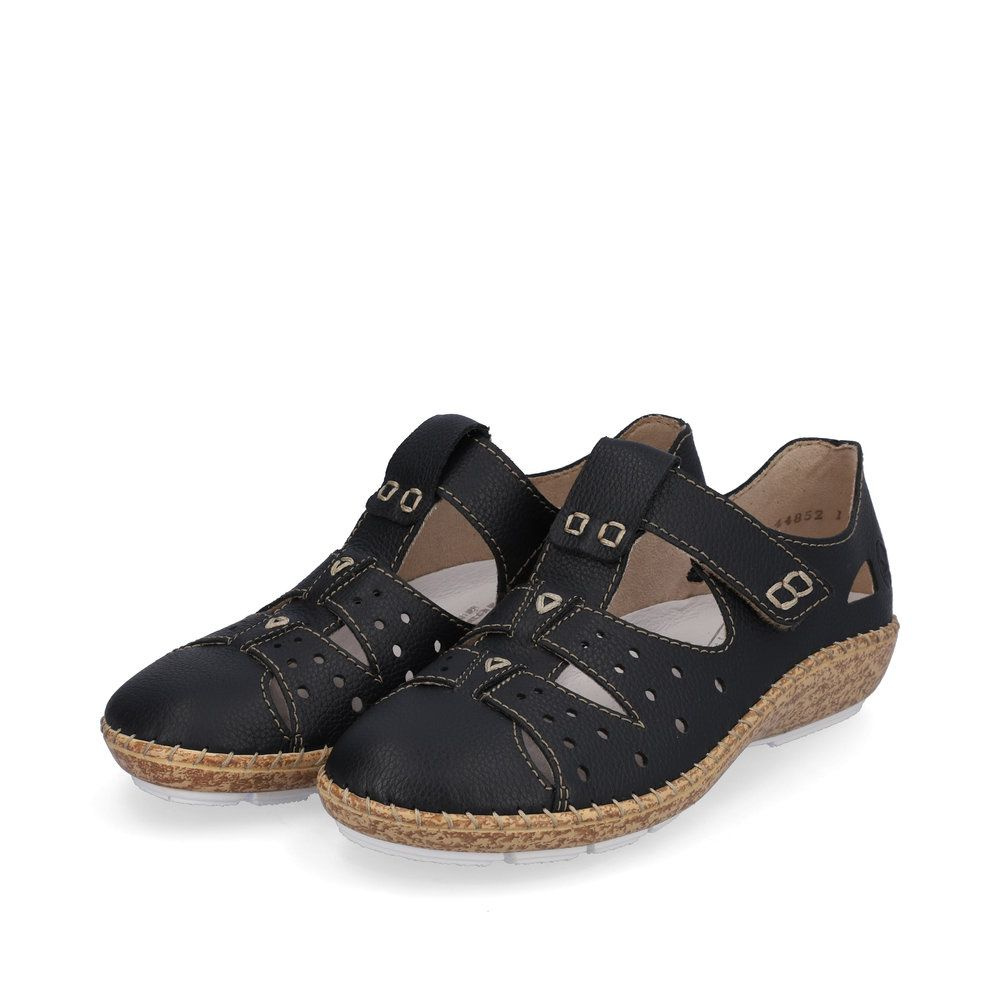 Туфли Женский Rieker Натуральная кожа, размер 38 Стандартный низкий (до 4 см) G Швейцария ...