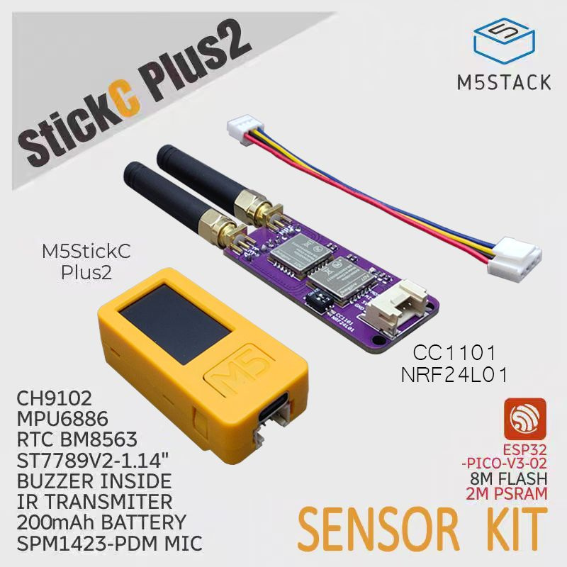 M5Stack StickC Plus2 Комплект ESP32 купить на OZON по низкой цене (1962607867)