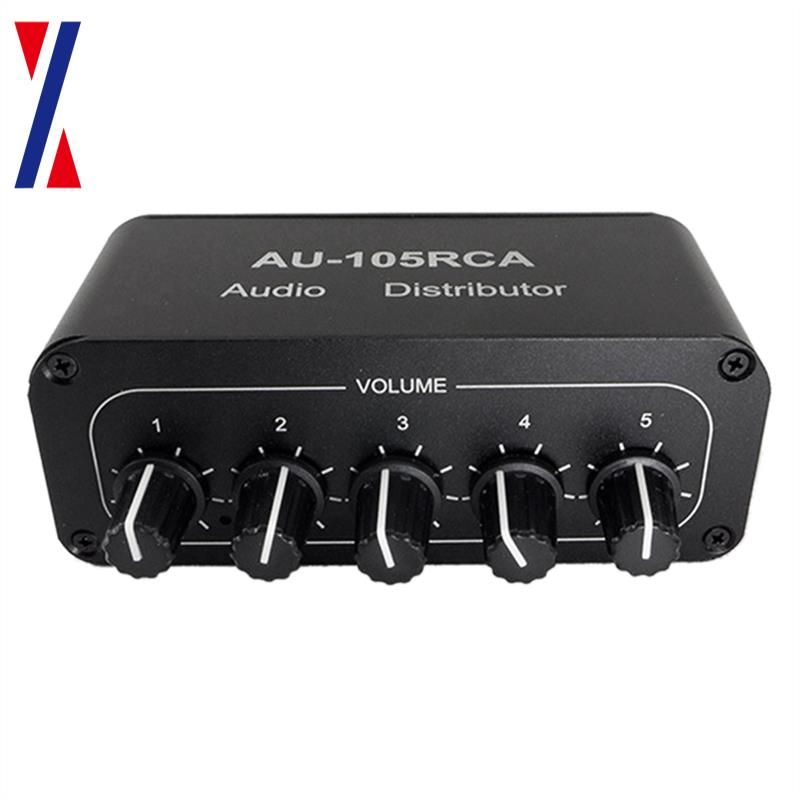 (J K V W) 5CH Аудио Распределитель Стерео Микшер 1 Вход 5 Выходов ...